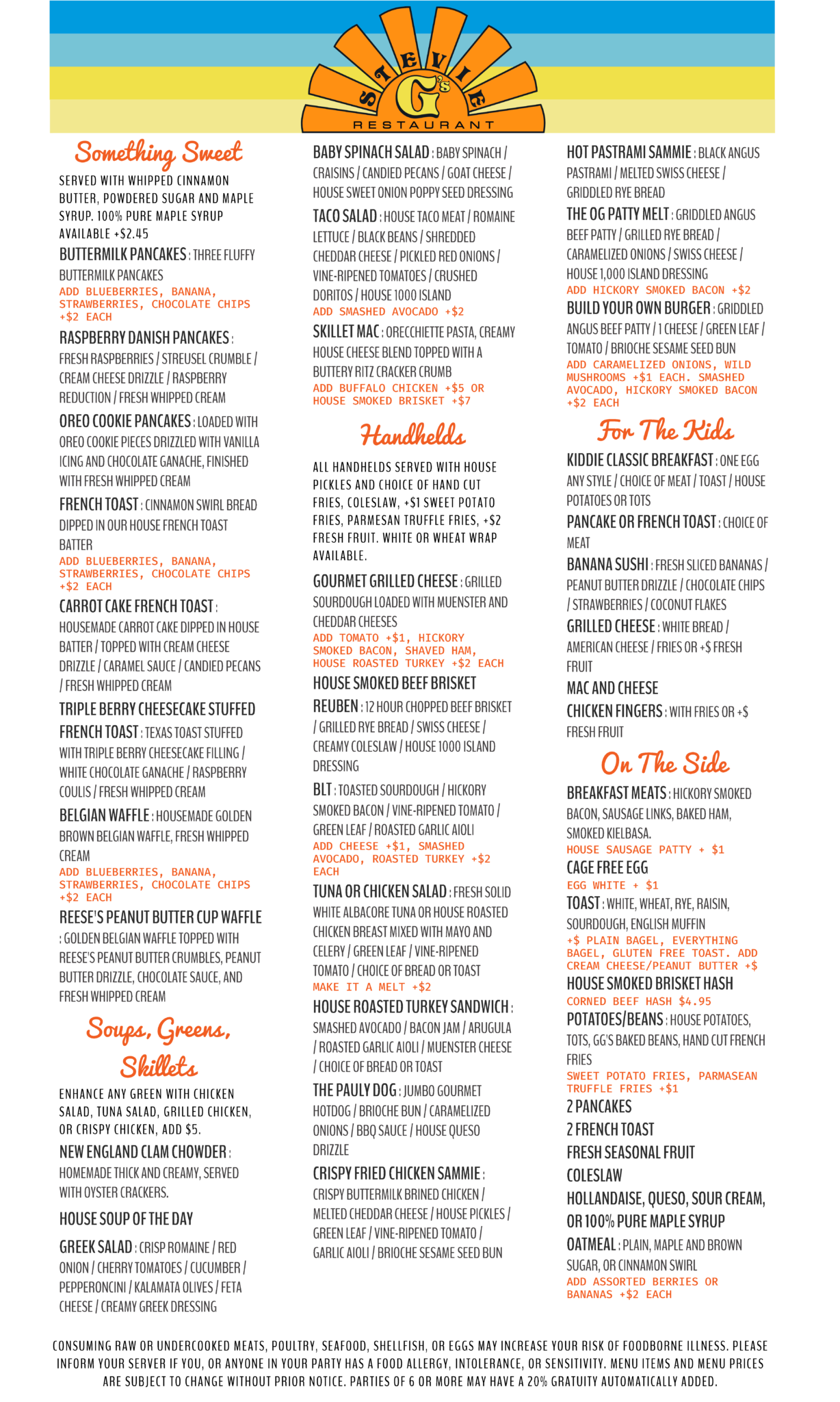 Stevie Gs Restaurant | Brunch with a Twist in Rockland, MA
